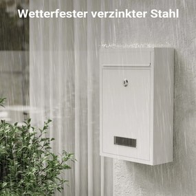 Poštovní schránka Wiltec – bílá (60131)
