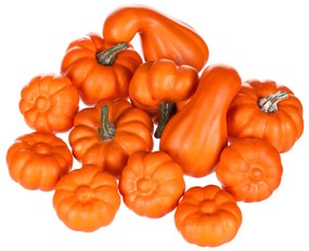 Dýně oranžová, plast, 12 ks