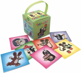 AKIM Hra Pexeso v krabičce se stuhou Krtek (Krteček) set 64 karet 707486