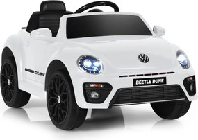 Costway VW Beetle dětské auto s hudbou a 2 režimy osvětlení včetně 2,4 G