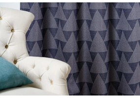 Modro-šedý závěs 130x260 cm Zatapa – Mendola Fabrics
