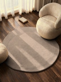 Villeroy & Boch Kusový koberec Kivi 106286 Beige, 160x160 (průměr) kruh, béžová, ložnice