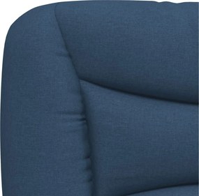 Postel s matrací Hvar modrá 120 x 200 cm textil 3208526