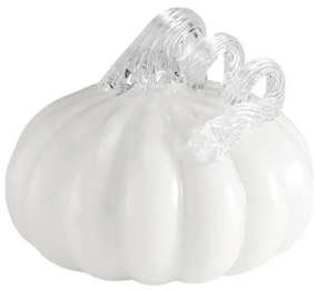Skleněná dekorace Pumpkin White 10 cm COOEE Design