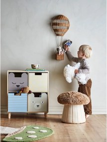 Hnědý/v přírodní barvě dětský puf Bertil – Bloomingville Mini