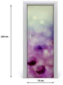 Samolepící fototapeta na dveře Fialová kola 75x205 cm