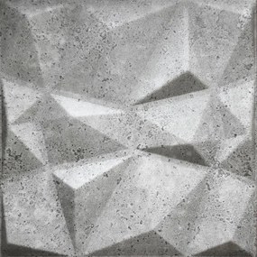 3D panel 0043, rozměr 50 cm x 50 cm, DIAMANT šedý, IMPOL TRADE