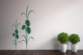 WALLVINIL Samolepky na zeď - Vysoká tráva Barva: Červená, Velikost: 150x48 cm