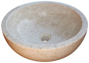 Indera Gemma 501 Ø45 cm Cream Kamenné umyvadlo leštěný mramor