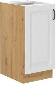Kuchyňská skříňka Stilo 40 D 1F BB korpus dub artisan, dvířka bílá