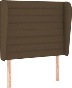 Box spring postel s matrací tmavě hnědá 80x200 cm textil 3128000