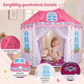 Costway Dětský stan v designu princeznovského hradu pro děti od 3. Play tent