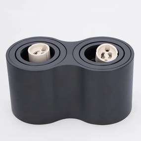 BRILAGI - Bodové svítidlo MIA DOUBLE 2xGU10/30W/230V černá