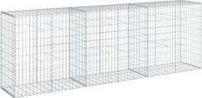 Gabionový koš s víkem 300 x 50 x 100 cm pozinkované železo 3295144