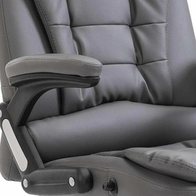 Kancelářská židle černá umělá kůže 20233