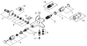 GROHE 34567000 - Termostatická vanová baterie GROHTHERM 800 DN 15 lesklý chrom