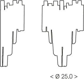 Brilagi - Nástěnné svítidlo VERVE 2xE14/40W/230V černá