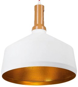Závěsná lampa bílo-zlatá SEPIK Beliani