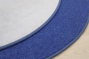 Vopi koberce Nášlapy na schody Eton modrý půlkruh, samolepící - 28x65 půlkruh (rozměr včetně ohybu)