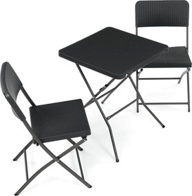 Zahradní set 1+2 AZS-L2161 GREY, plast, šedá