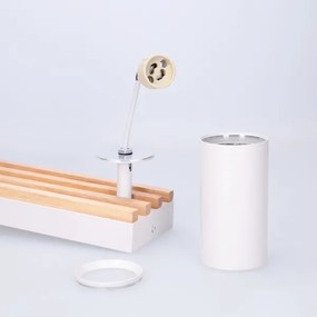 Brilagi - Bodové svítidlo SELE WOOD ACOUSTIC 4xGU10/30W/230V bílá/dřevo