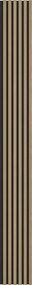 Mexen Lam-B, akustické stěnové lamely 275 × 30 cm, HDF deska 4 mm, technická dýha, dub ušlechtilý, S100-275307-3015-004