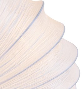 Designové stropní svítidlo bílé hedvábí 60 cm 5-světlo - Plu