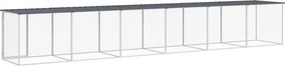 Klec pro kuřata se střechou antracitová 603 x 98 x 90 cm ocel 3189051