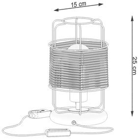 Sollux Lighting Stolní lampa GIZUR