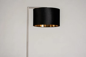 Stojací designová lampa Pallas Black and Gold Steel