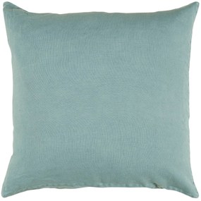 IB LAURSEN Lněný povlak na polštář Emerald Green 50x50 cm, modrá barva, zelená barva, textil