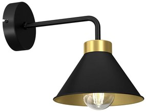 Luminex Nástěnná lampa DEMET 1xE27/60W/230V černá/zlatá LU0624