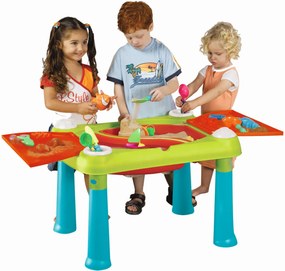 KETER CREATIVE FUN TABLE stoleček na hraní, tyrkysová/červená 17184058