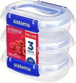Sistema KLIP IT PLUS modrá / Sada vodotěsných krabiček na potraviny /