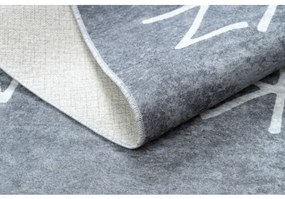 Dywany Luszczow Dětský kusový koberec JUNIOR 52106.801 pratelný  Abeceda pro děti protiskluz, šedá Rozměr koberce: 160 x 220 cm