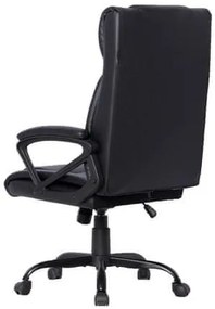 Autronic Kancelářská židle Židle kancelářská, černá ekokůže, kovový kříž (KA-Y386 BK)