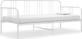 vidaXL Rám postele/pohovky kovový 90 x 200 cm [324750] Barva: Bílá