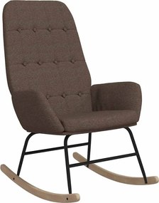 Houpací křeslo taupe textil 341262