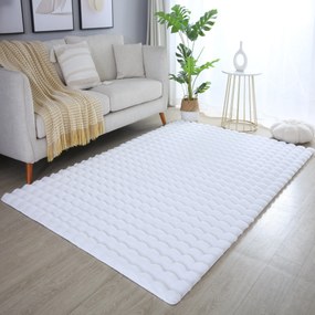 Ayyildiz, AKCE: 140x200 cm Kusový koberec Ambiance 5110 White, bílá, obývací pokoj