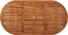 Zahradní jídelní stůl 180 x 90 x 75 cm masivní akáciové dřevo 315948