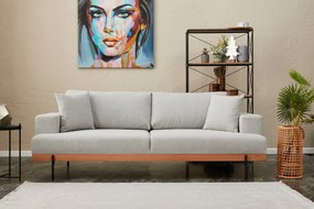 Hanah Home Třímístná pohovka LIVA šedá 227 cm 825BLC2820
