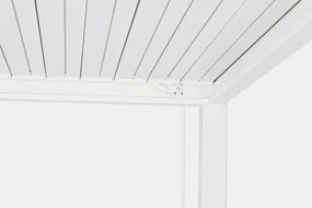 BIZZOTTO Bílá hliníková pergola s uzavíracími lamelami OCEAN 3,6x6 m 0795785
