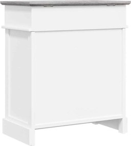 Botník šedý 50 x 28 x 58 cm dřevo pavlovnie 284081