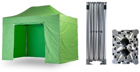 Nůžkový párty stan 3x4,5 m TENTino BIG HEXAGON EXTREME Barva opláštění: 13A - SVĚTLE ZELENÁ