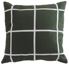 Storefactory Bavlněný povlak na polštář Green Checkered 48 x 48 cm, zelená barva, textil