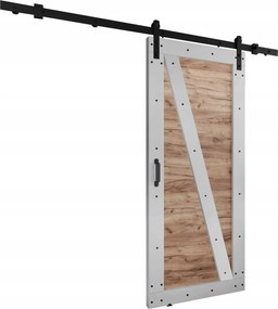 Posuvné dveře LOFT ADIO 4 bílý+ dub Craft zlatý 70