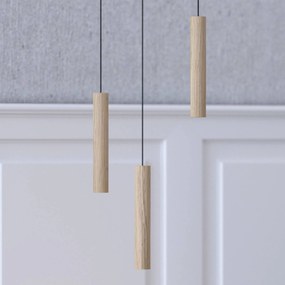 UMAGE Chimes Tall LED závěsné světlo dub světlý