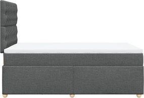 Box spring postel s matrací tmavě šedá 120x190 cm textil 3291227