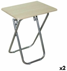 Confortime Skládací postranní stolek Dřevo 66 x 38 x 48 cm 2 kusy