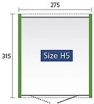 Biohort Zahradní domek BIOHORT HighLine DUO H5 275 x 315 (šedý křemen metalíza)